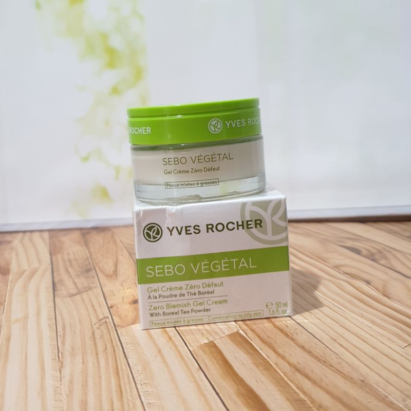 Jual yves rocher sebo moisturizing mattifying gel cream 50ml | Shopee ...