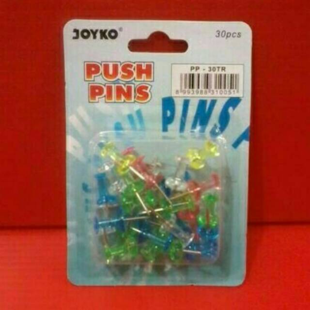 Jual Push Pin Kertas PP-30 Joyko Jarum Tekan Joyko PP-30 | Shopee Indonesia