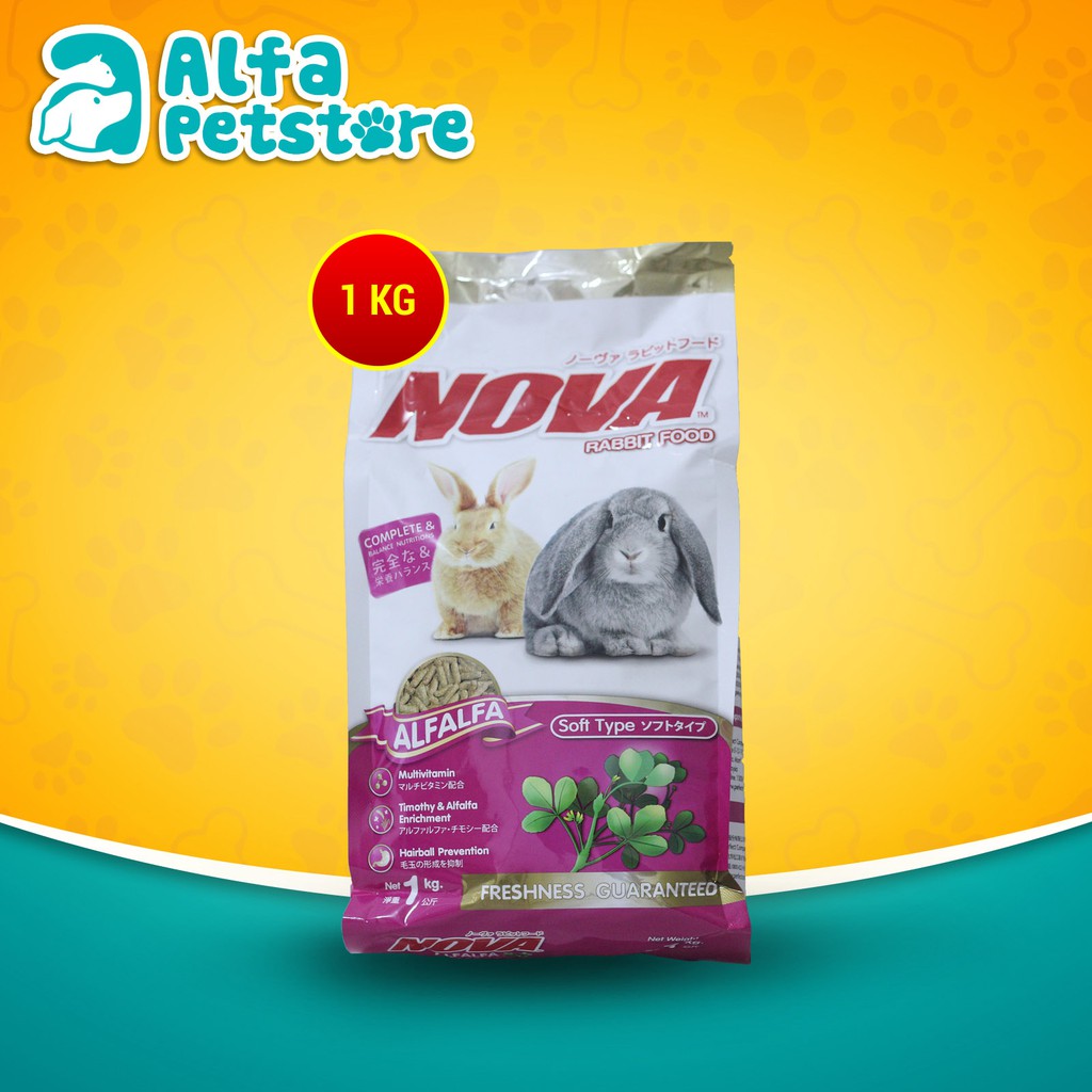 Jual Makanan kelinci Nova rabbit food pakan pelet marmut murah 1 kg ...