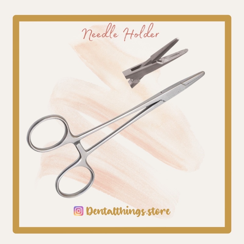 Jual Dental needle holder / mayo hegar / hemostat klem instrument ...