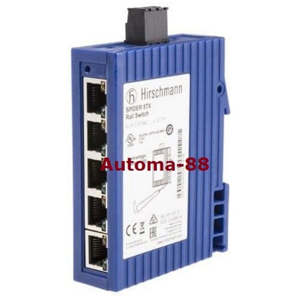 Jual Hirschmann Industrial Rail Switch Network Spider 5Tx 5 Port ...