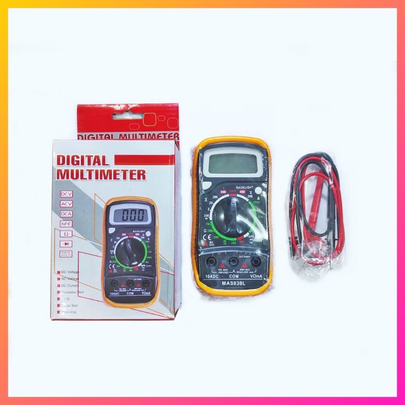 Jual MULTITESTER DIGITAL AC/DC MAS 830L DIGITAL MULTITESTER | Shopee ...