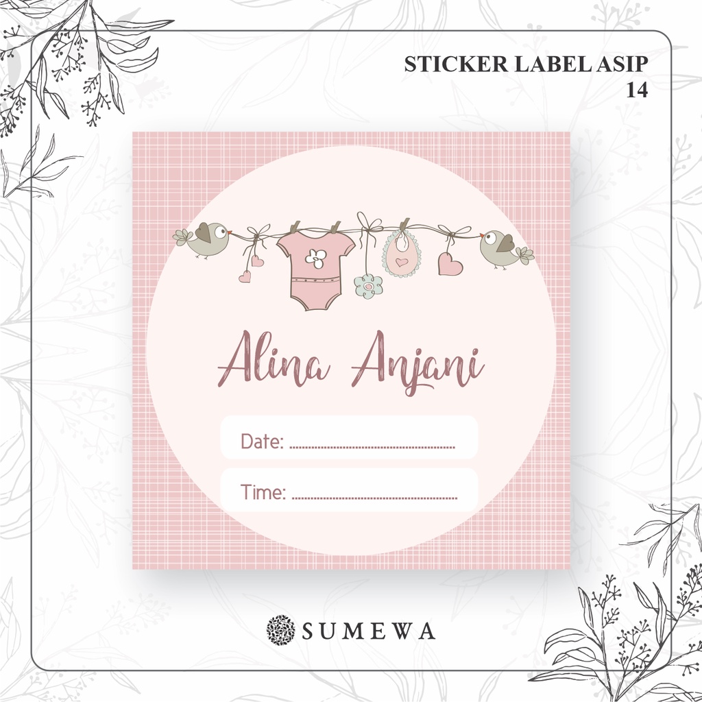 Jual Label Botol ASI / Sticker Botol ASI / Sticker Label ASI - 14 ...