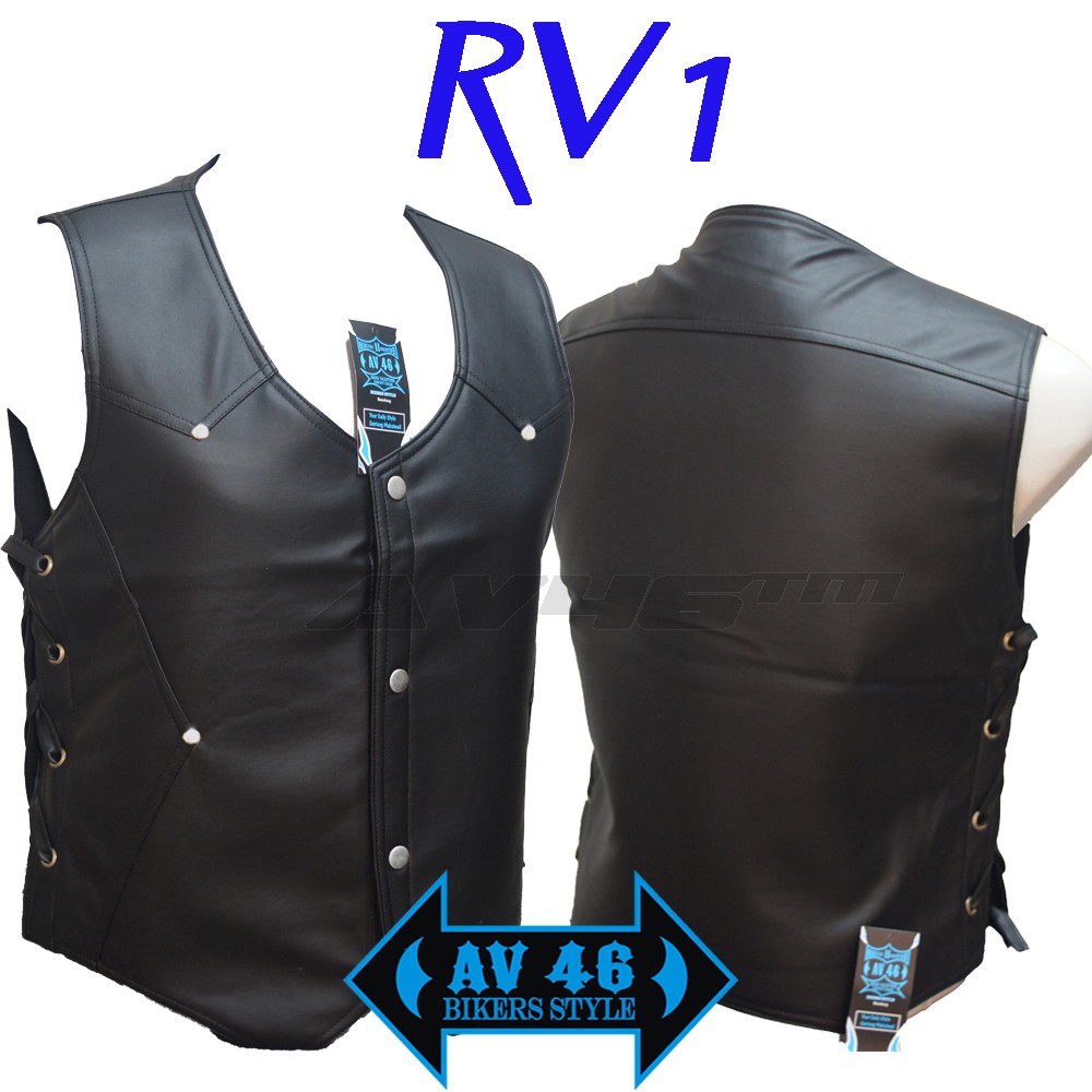 Jual Rompi Bikers Rv1 / Rompi Kulit Sintetis / Rompi Koboy / Rompi ...