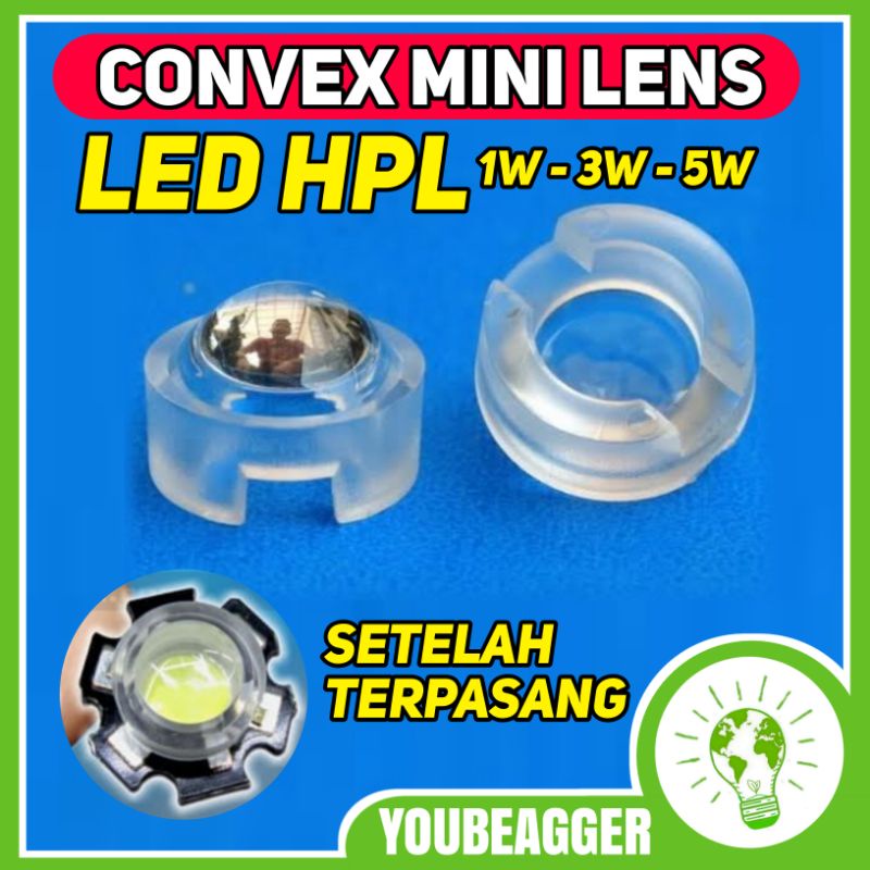 Jual Lensa Convex mini 13mm LED HPL 1W 3W 5W | Shopee Indonesia