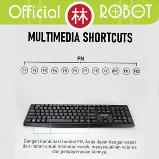 Jual Robot KM3100 Combo Set Optical Mouse & Keyboard Wireless 2.4G ...