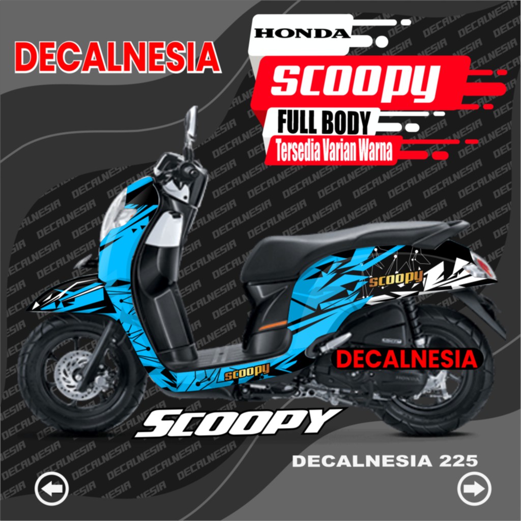 Jual Decal Full Body Scoopy Variasi Stiker Motor Scoopy - Sticker ...