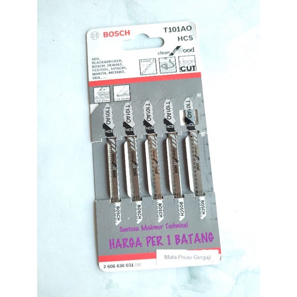 Jual BOSCH T101AO Mata Jigsaw Jig Saw Gergaji Potong Kayu Wood T 101 AO ...
