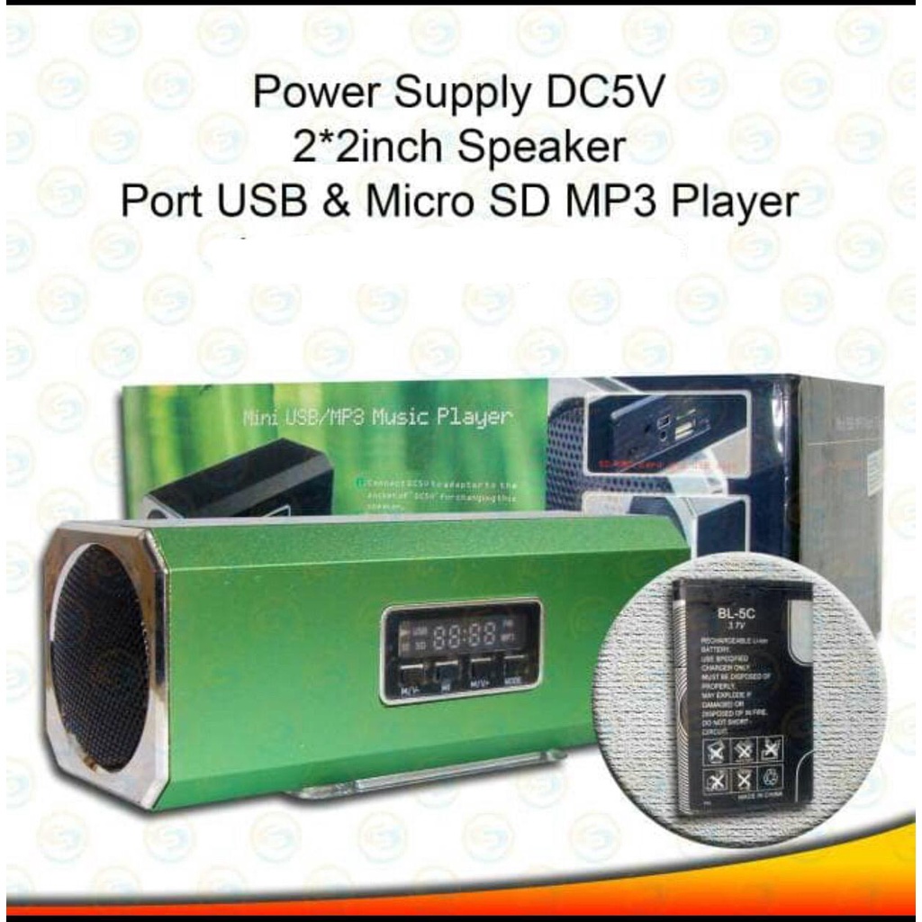 Jual Speaker usb & micro sd mp3 player Bk 118 | Shopee Indonesia