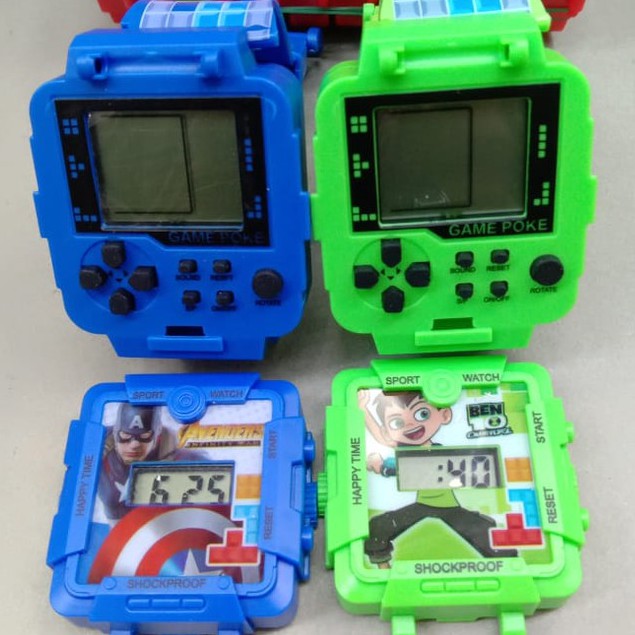 Jual Jam Tangan Game Console Tetris Desain Kartun Untuk Anak Unisex ...