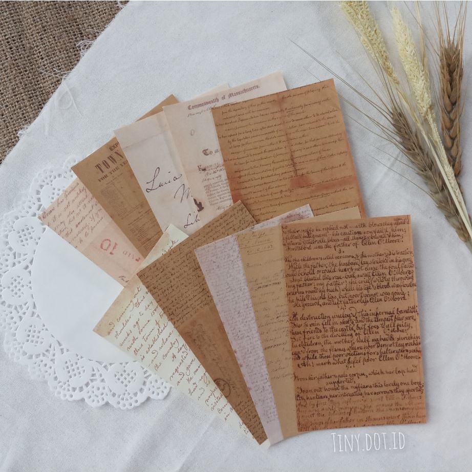 Jual Deco Paper - Vintage Paper (10 pcs) | Shopee Indonesia