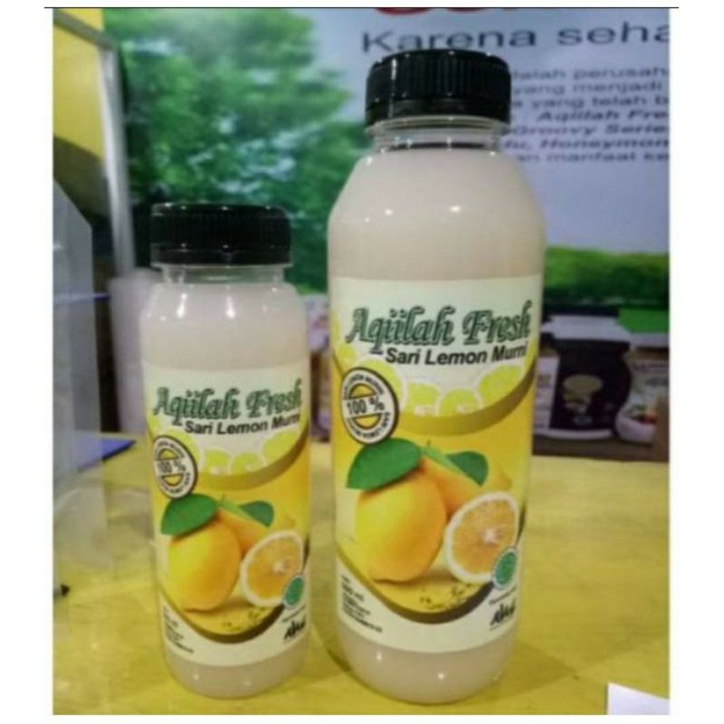 Jual SARI LEMON AQIILAH FRESH KEMASAN BOTOL 250 ML | Shopee Indonesia