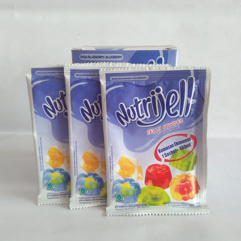 Jual Nutrijell Rasa Blueberry 10 Gram 1 Dus | Shopee Indonesia