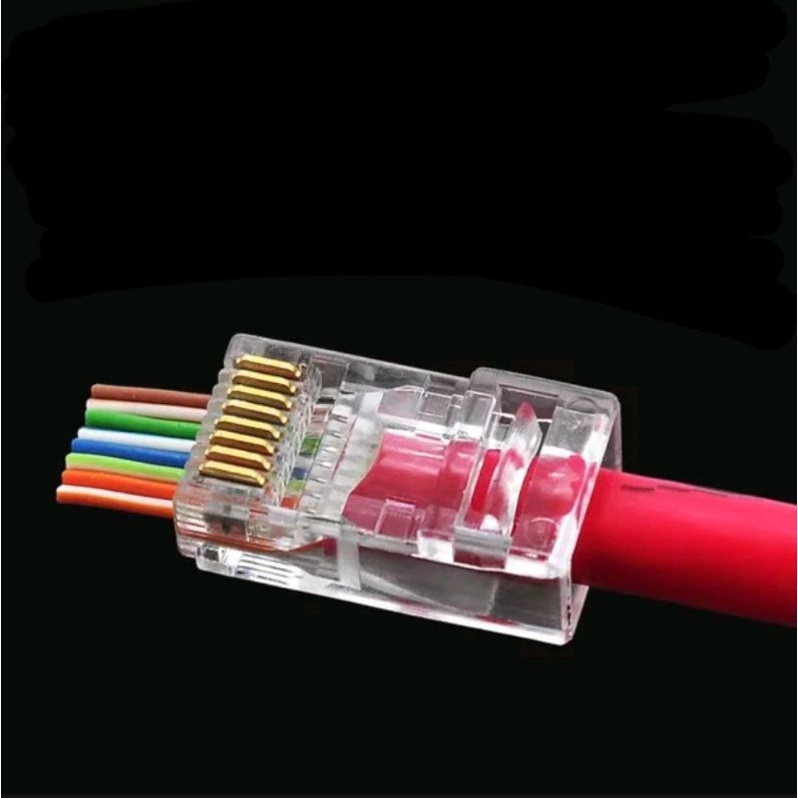 Jual Konektor RJ45 Telebit Cat5E Easy Crimp Anti Gagal | Shopee Indonesia