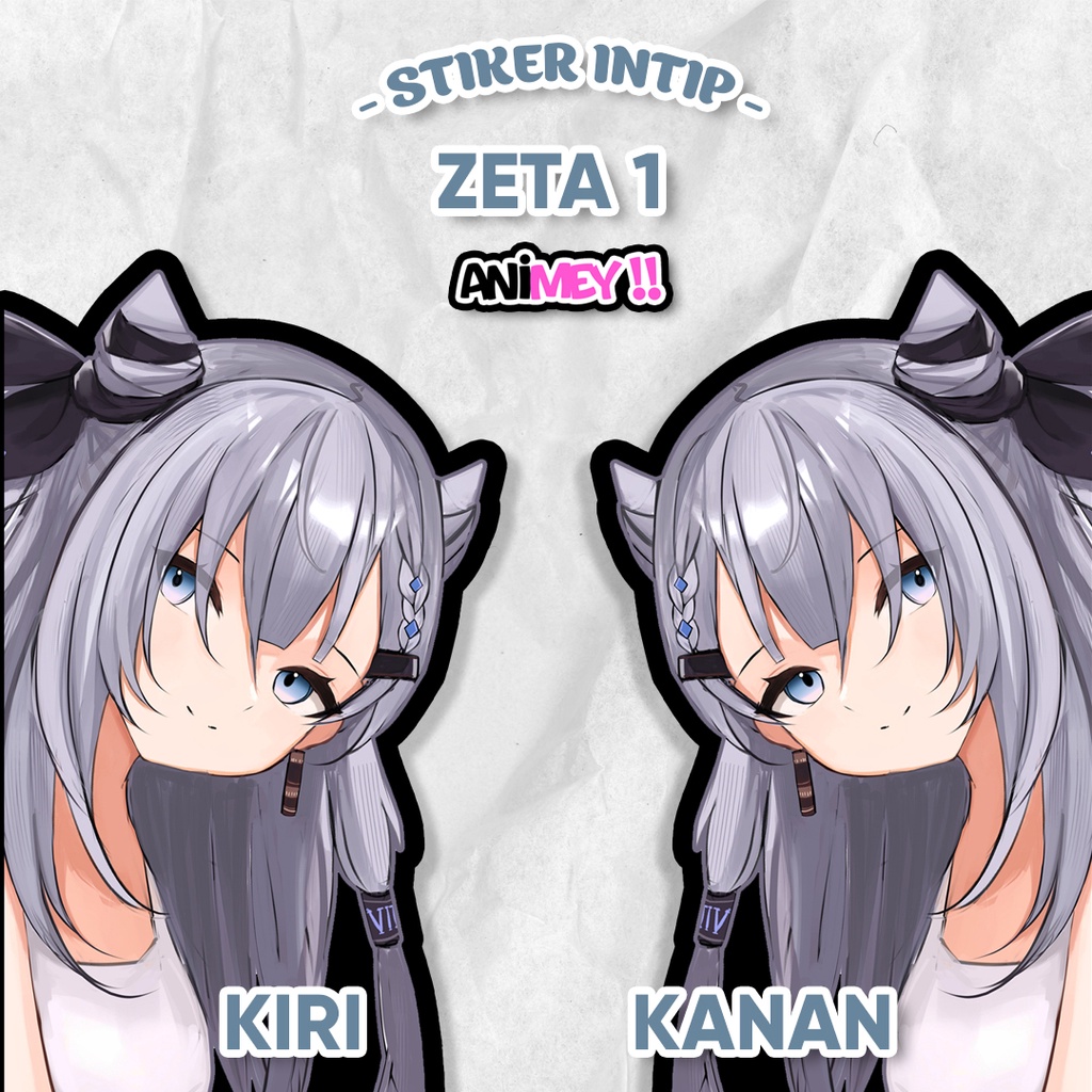 Jual Stiker Intip Samping Vestia Zeta Hololive Vtuber Anime Waterproof ...