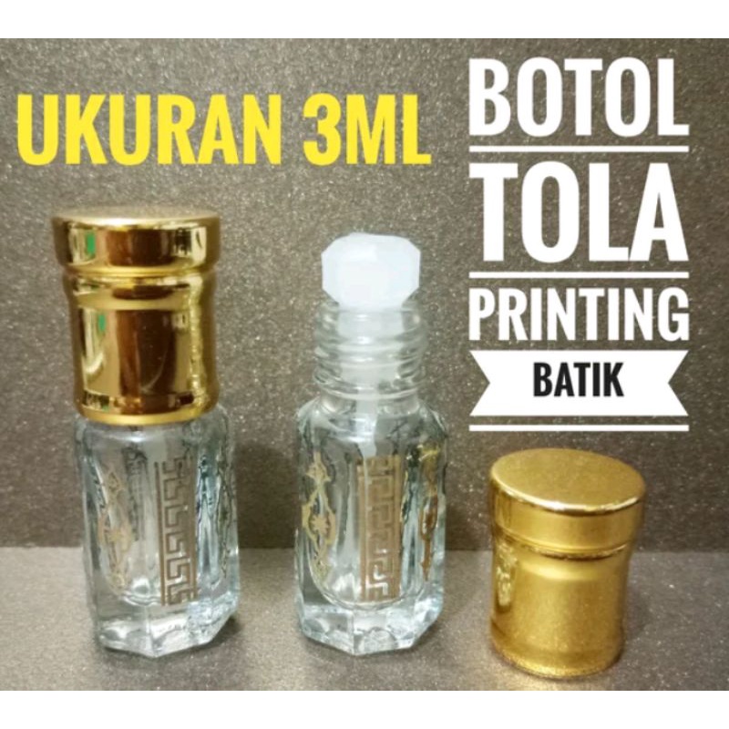 Jual botol tola motif batik||botol 3 ml | Shopee Indonesia
