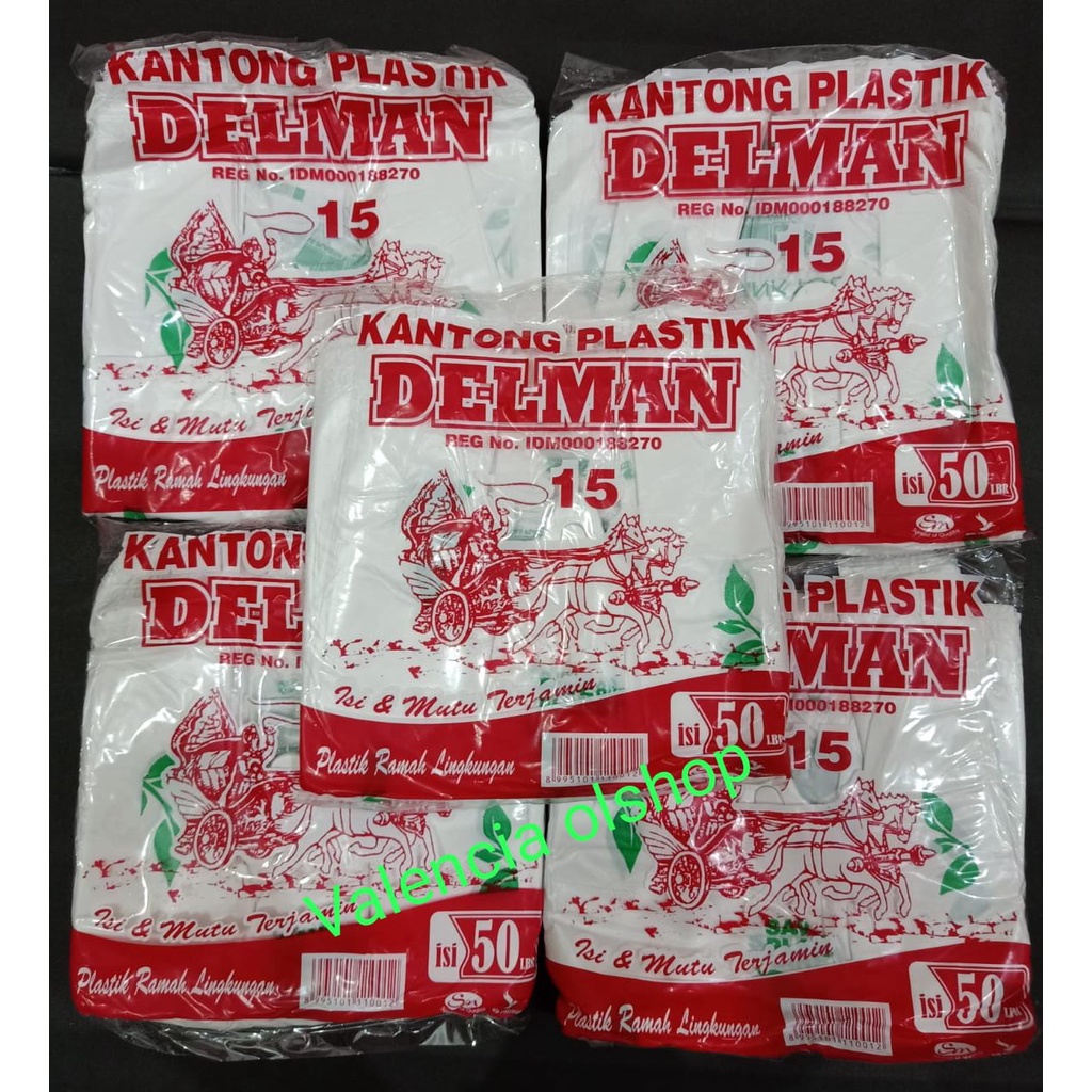 Jual HD Delman 15 RAMAH LINGKUNGAN Kantong Kresek Plastik Go Green Save ...