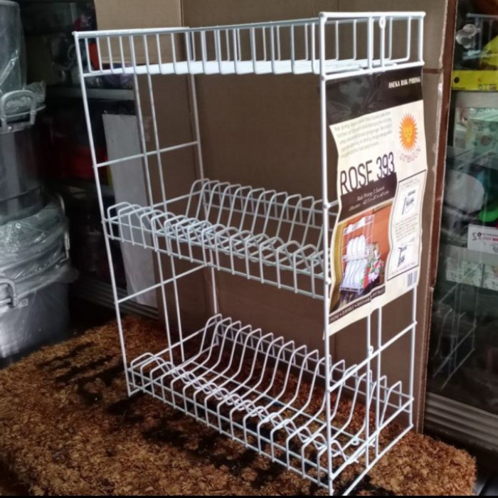 Jual Rak piring besi serbaguna 3 Susun / Rak Piring besi gantung 3 ...