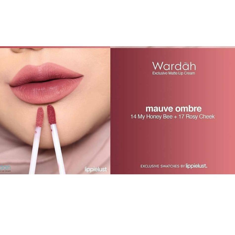 Jual KODEu1U5g--(cod) PAKET WARDAH Exclusive Lips Ombre lipcream wardah | Shopee Indonesia