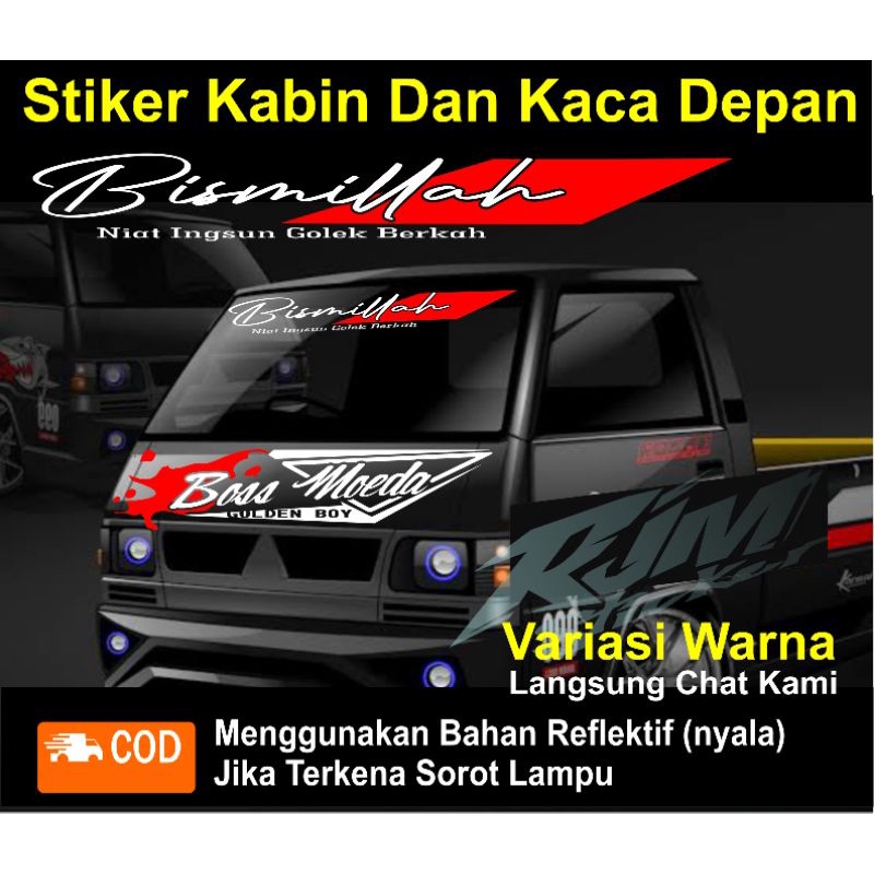 Jual stiker kaca depan dan kabin l300 stiker kabin dan kaca l300 pick ...