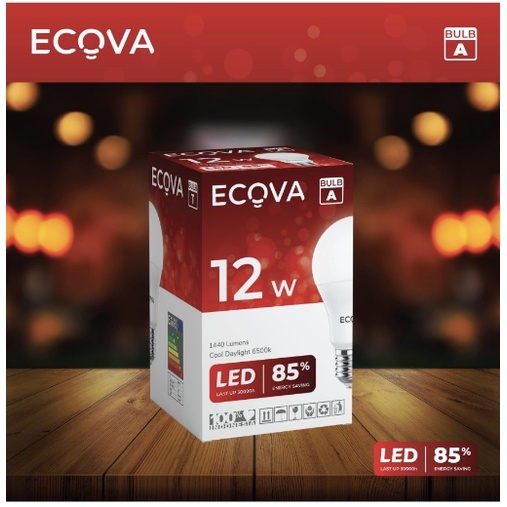 Jual Lampu Led Ecova 12 Watt Garansi 3 Tahun | Shopee Indonesia