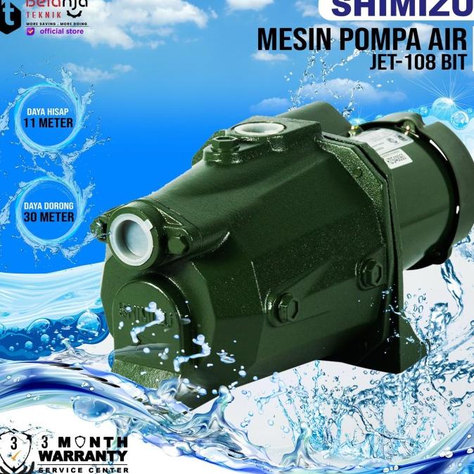 Jual Mesin Pompa Air - Semi Jet Pump Shimizu PS 108 BIT - 1 Inch - 11 Meter | Shopee Indonesia