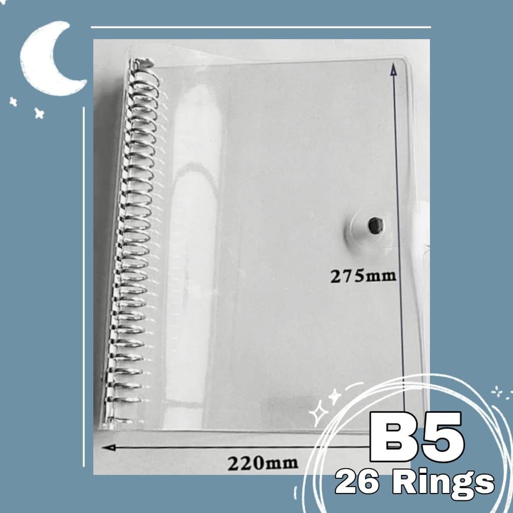 Jual [HARU] B5 A5 Cover Binder Transparent Binder Bening Transparan ...