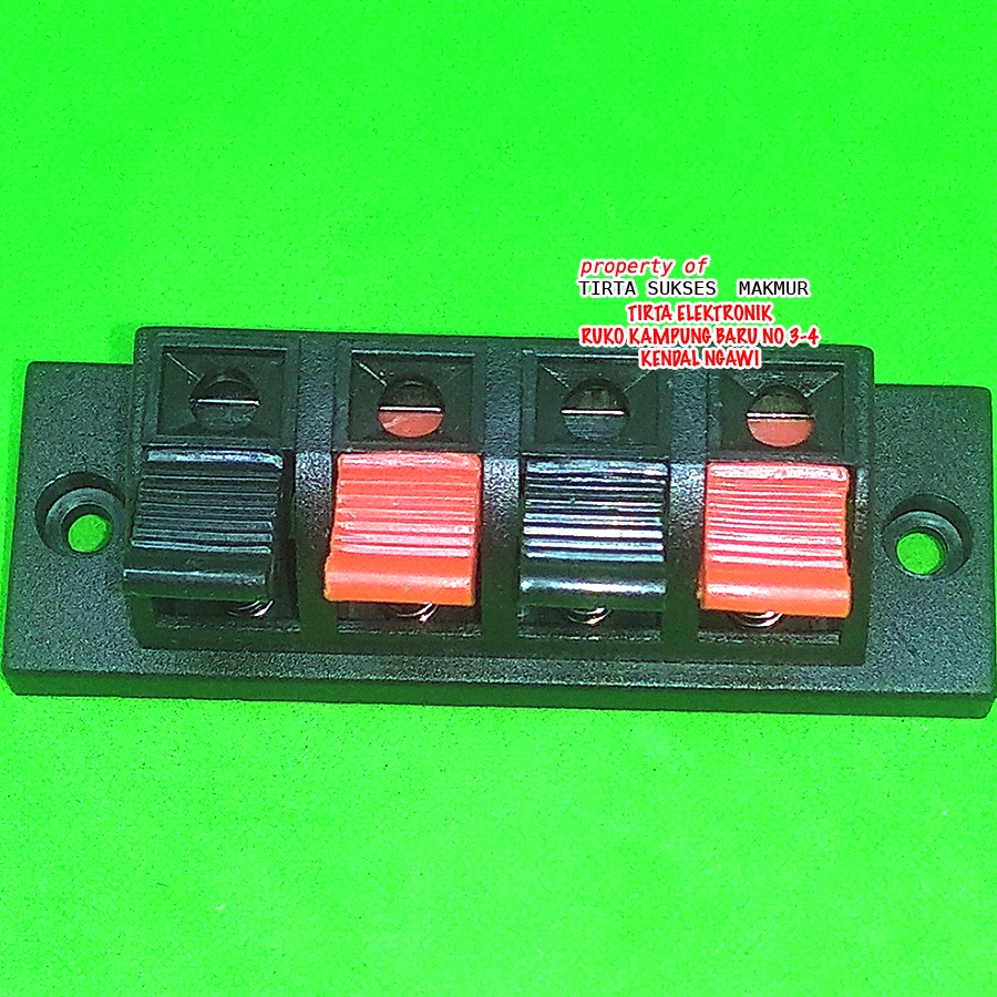Jual Terminal speaker 4pin kecil - Terminal speaker stereo 4 pin ...