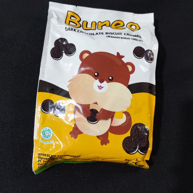 Jual BUREO DARK CHOCOLATE BISKUIT CRUMBS toping REMAHAN BISKUIT COKLAT ...