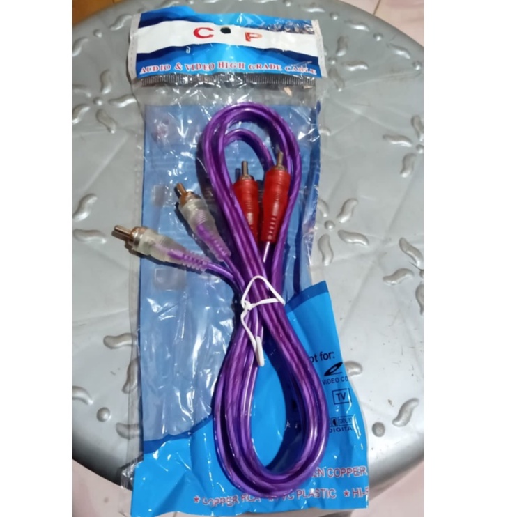 Jual KABEL RCA 2-2 AUDIO TRANSPARAN 1,5M | Shopee Indonesia