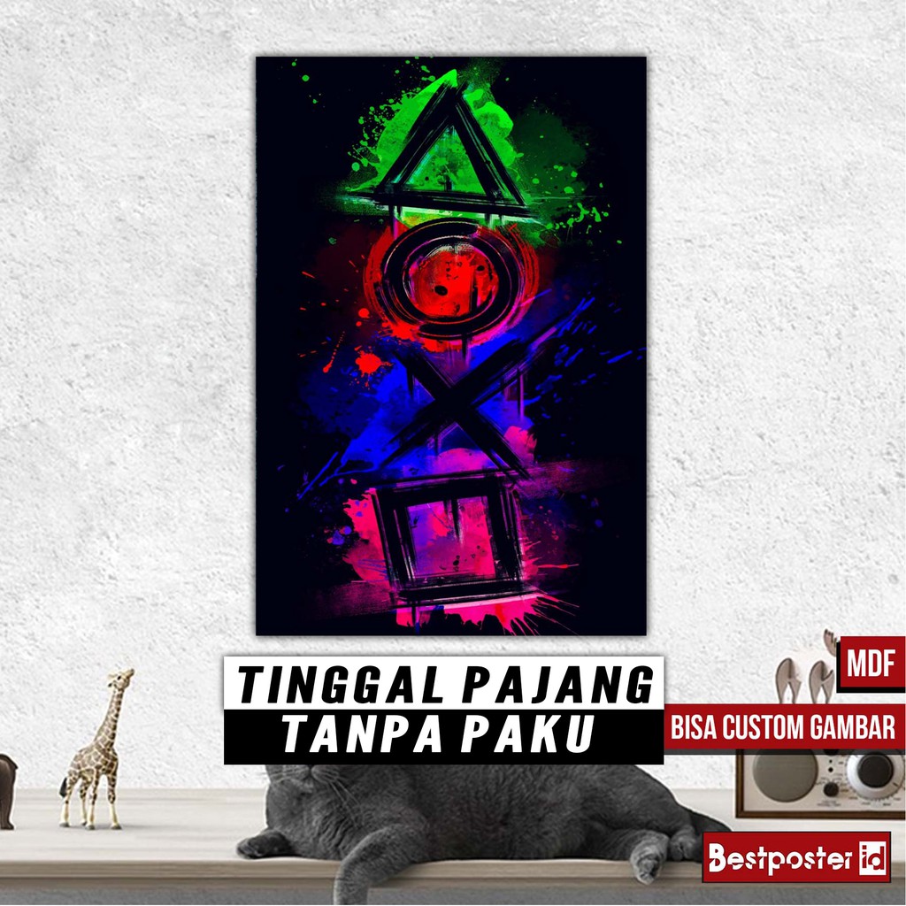 Jual Poster Dinding PLAYSTATION Pop Art GAMING MDF01036 | Shopee Indonesia