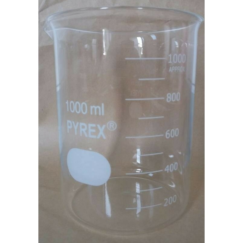 Jual PYREX BEAKER GLASS 1000 ml / 1 liter | Shopee Indonesia