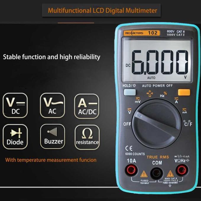 Jual Aui0. Profesional Multitester Digital Avometer Multimeter ...