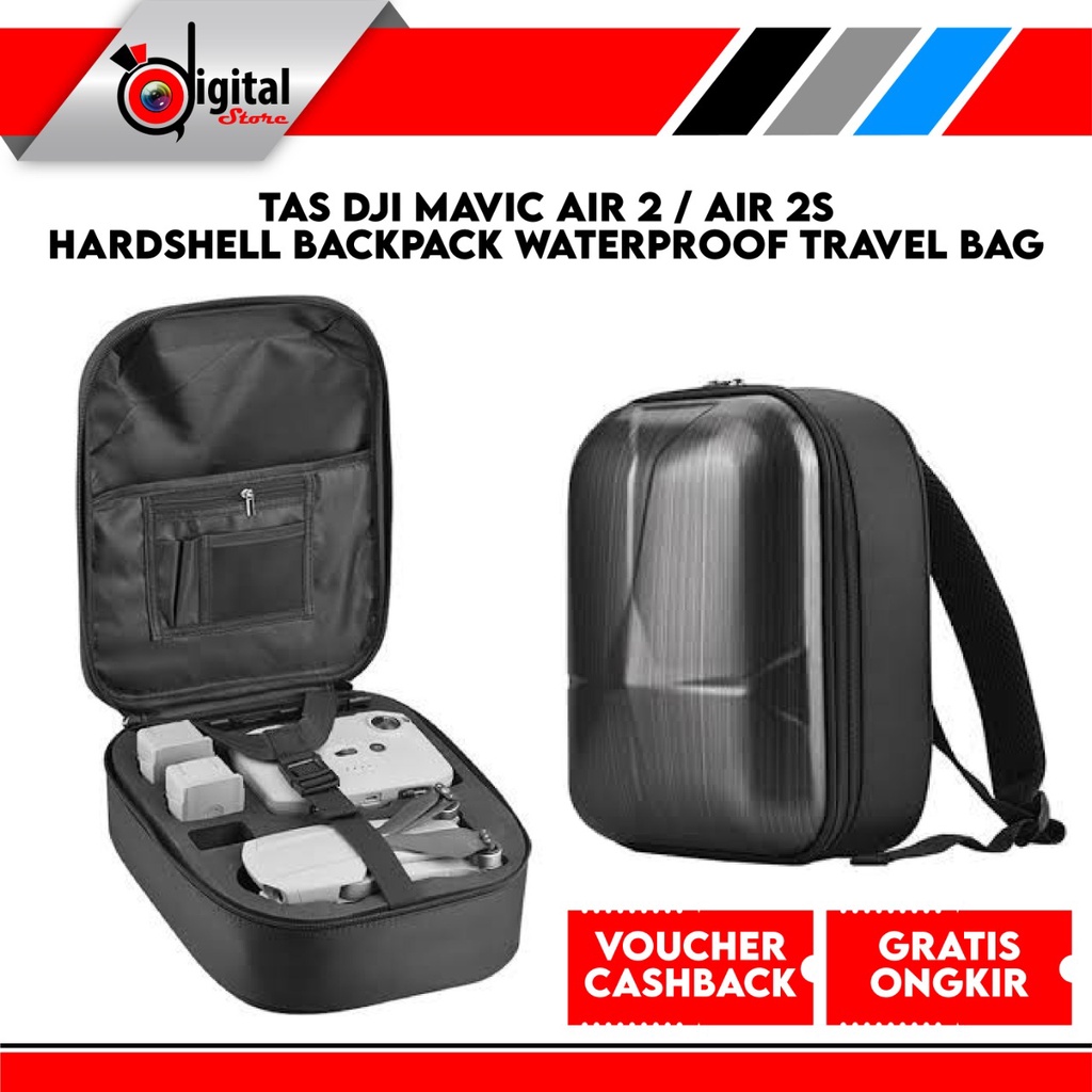 Jual DJI Mavic Air 2/Air 2S Hard Shell Backpack Waterproof Travel Bag ...