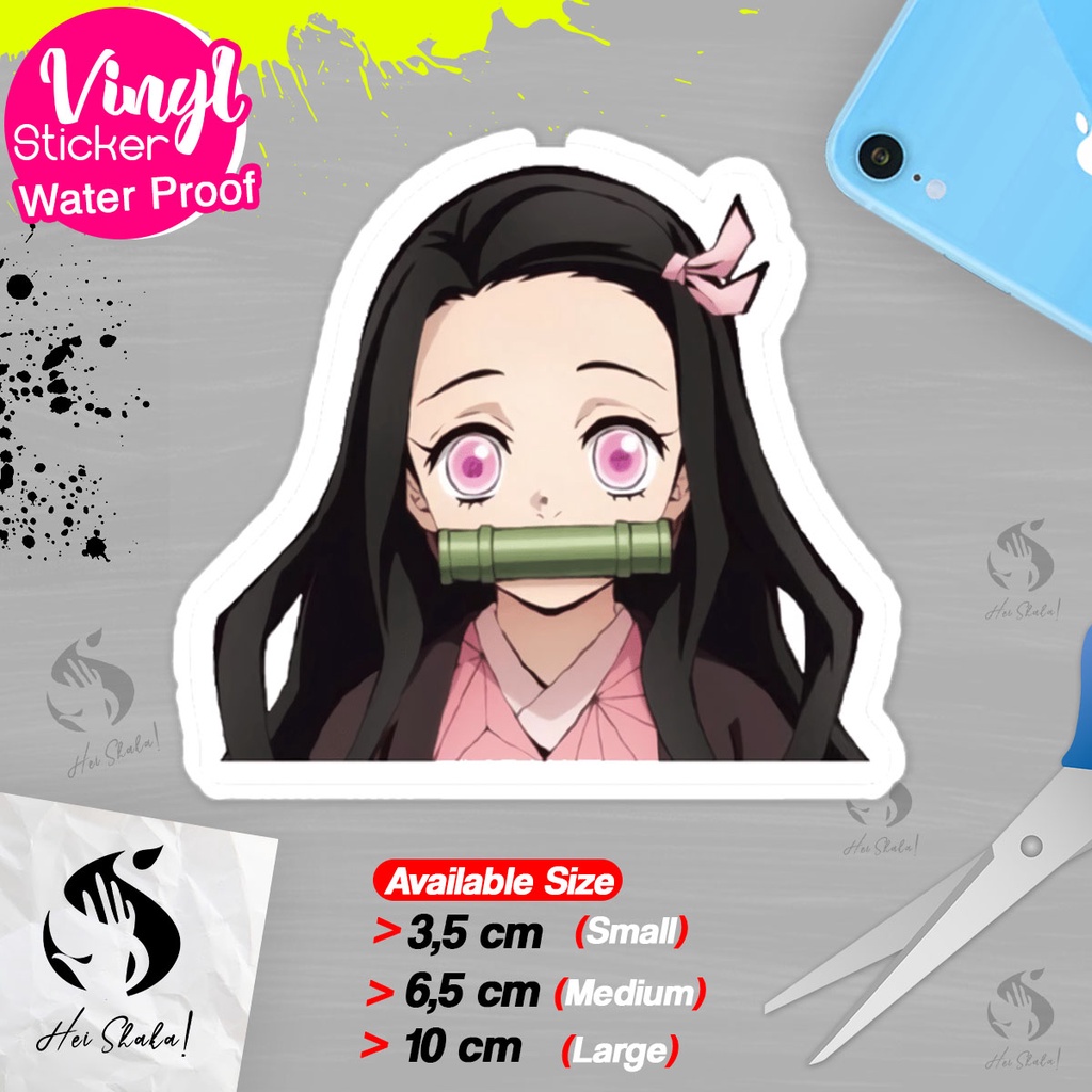 Jual Stiker Nazuko Kamado 001 Demon Slayer Kimetsu No Yaiba Sticker ...