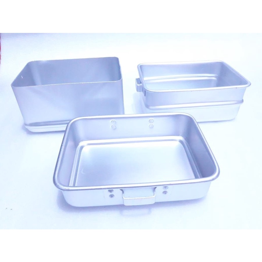 Jual Nesting Persegi Panjang Rantang TNI Jaring - Cooking Set Aluminium ...
