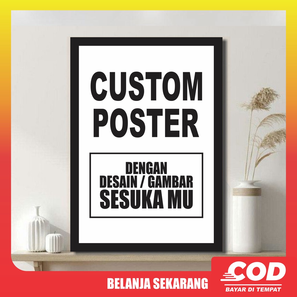 Jual Poster Dinding Custom Bahan Luster Indoor Murah | Pajangan Dinding ...