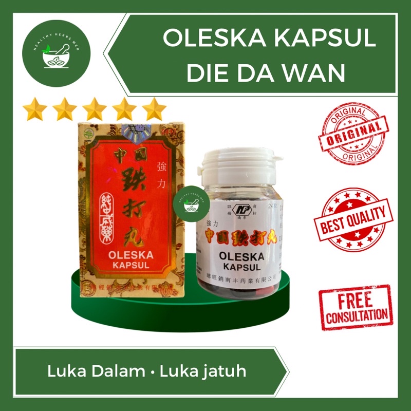 Jual Oleska Kapsul Chinese Tie Ta Wan Obat Luka Dalam Bengkak Keseleo ...