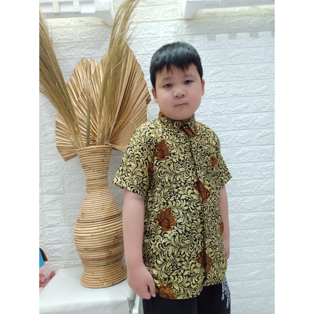 Jual Dshop KEMEJA BATIK PRADA FOIL ANAK LAKI LAKI MOTIF CACING MODEL ...