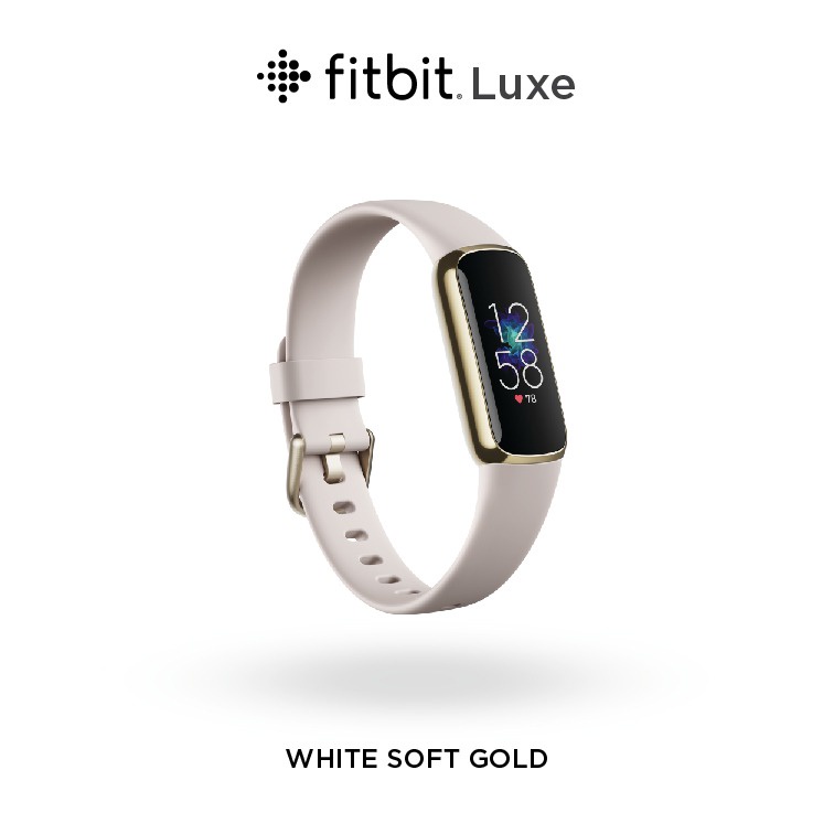 Jual FITBIT Luxe Smartwatch Luxury Fitness Tracker - Lunar White/Soft ...