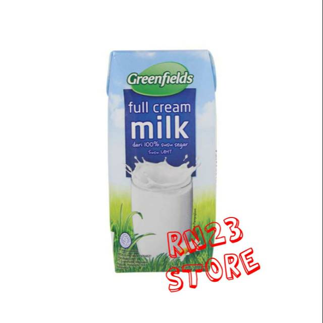 Jual Greenfields UHT Milk 200 ml full cream / susu uht / Greenfield | Shopee Indonesia