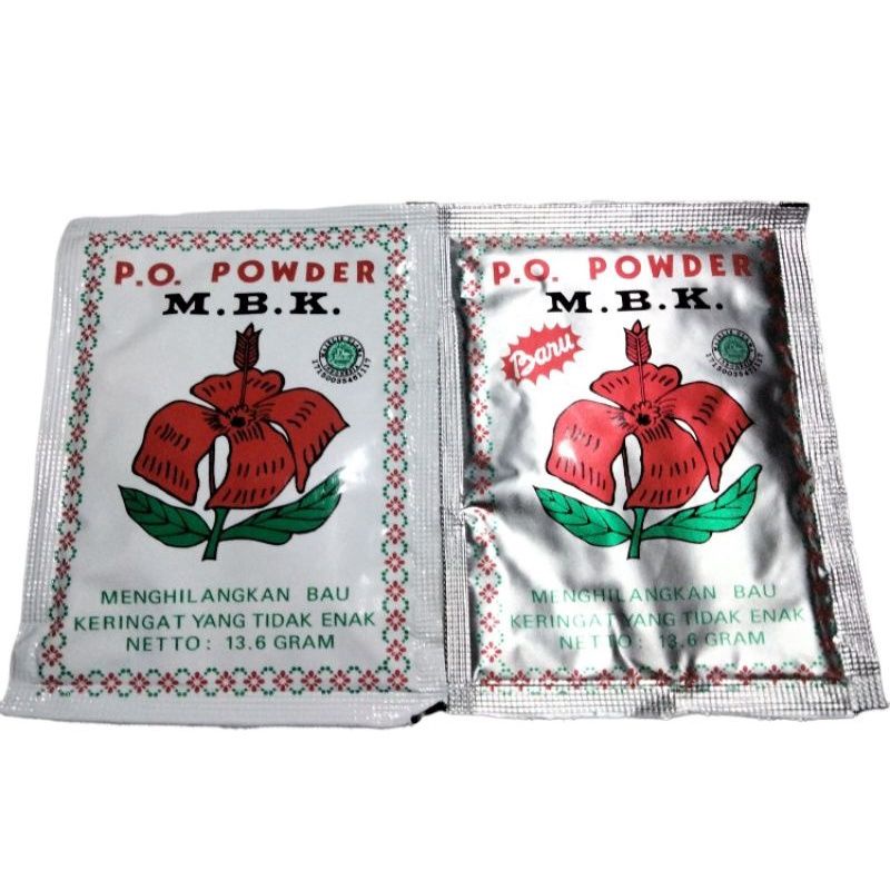 Jual MBK Powder 1 sachet putih dan silver / Mbk powder deodoran ...