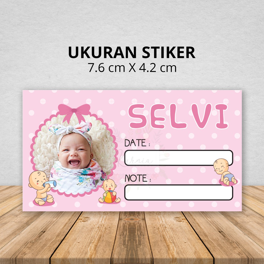 Jual Stiker Label Botol ASI / Botol Susu Motif Foto | Shopee Indonesia