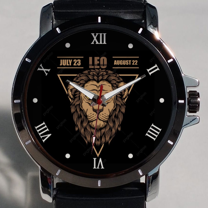 Jual Jam Tangan Pria Bintang Leo Zodiac Horoscope Ramalan Bintang ...