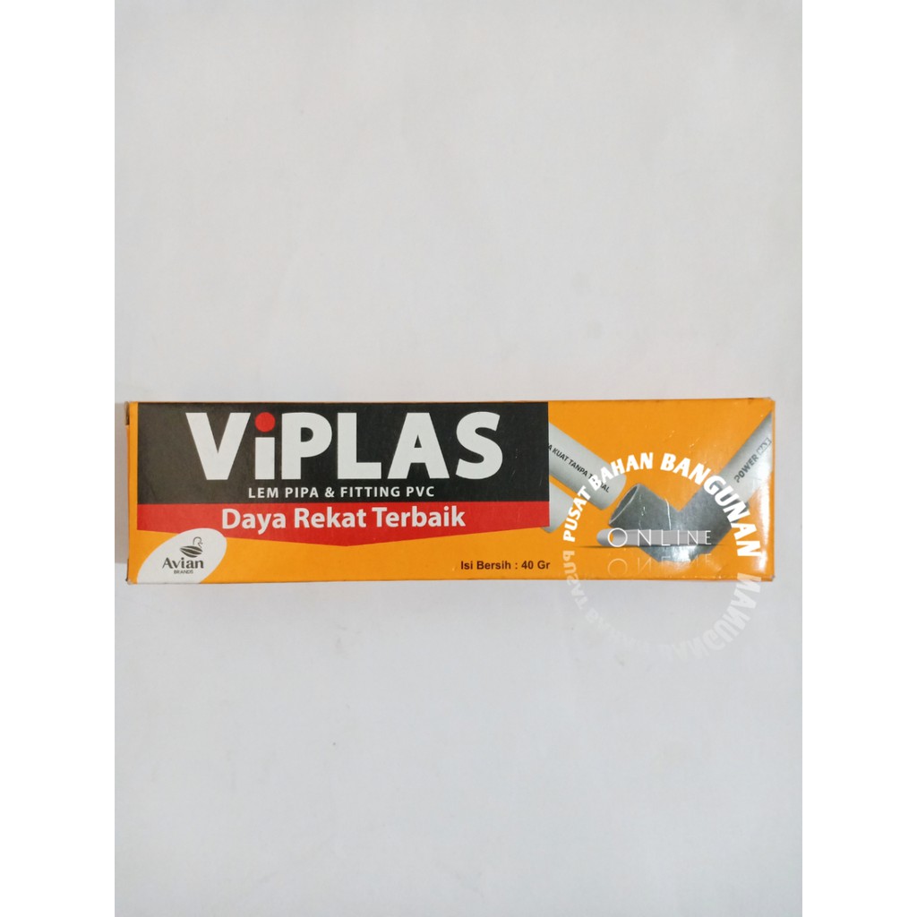 Jual Lem pvc, lem pipa, lem paralon, lem viplas 40 gr, lem tube ...