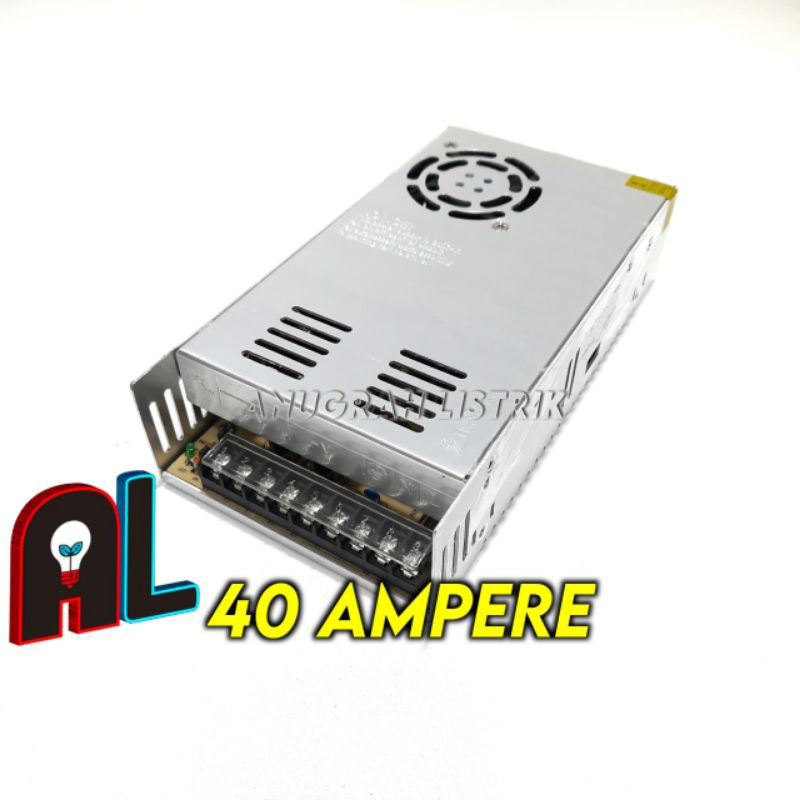 Jual Power Supply 40A Adaptor DC 12V 40 Ampere Trafo Switching Jaring ...