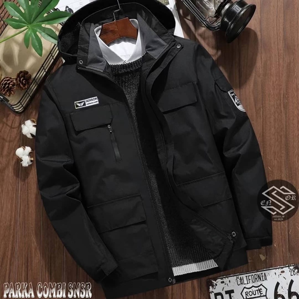 Jual Parka combi outdoor / jaket parka pria /jaket parasut / jaket pria ...