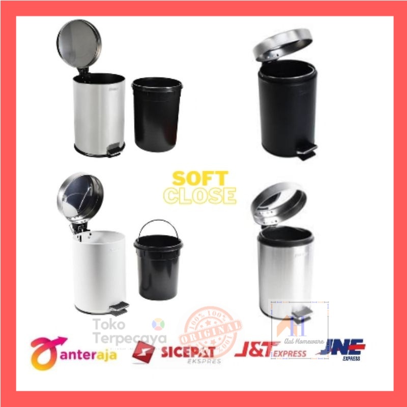 Jual Tempat Sampah/Tempat Sampah Softclose/Tempat Sampah Krisbow/Tempat sampah 3 ltr | Shopee ...