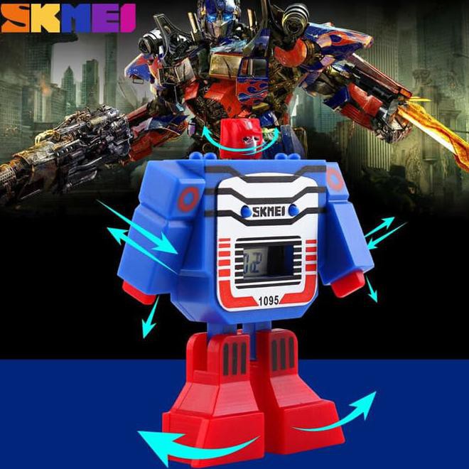 Jual Jam Tangan Anak Skmei Transformer Robot Original - Dg1095 - Merah ...