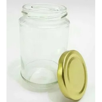 Jual Toples Kaca Tutup Gold / Jar Selai / Jar Sambal | Shopee Indonesia